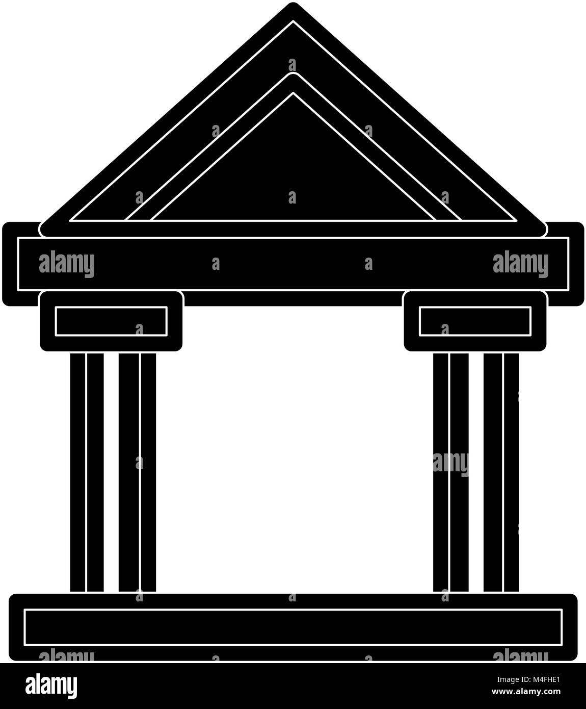 Bank building symbol Stock Vector Image & Art - Alamy