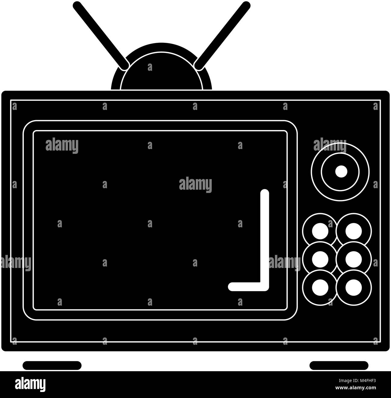 Vintage tv symbol Stock Vector Image & Art - Alamy