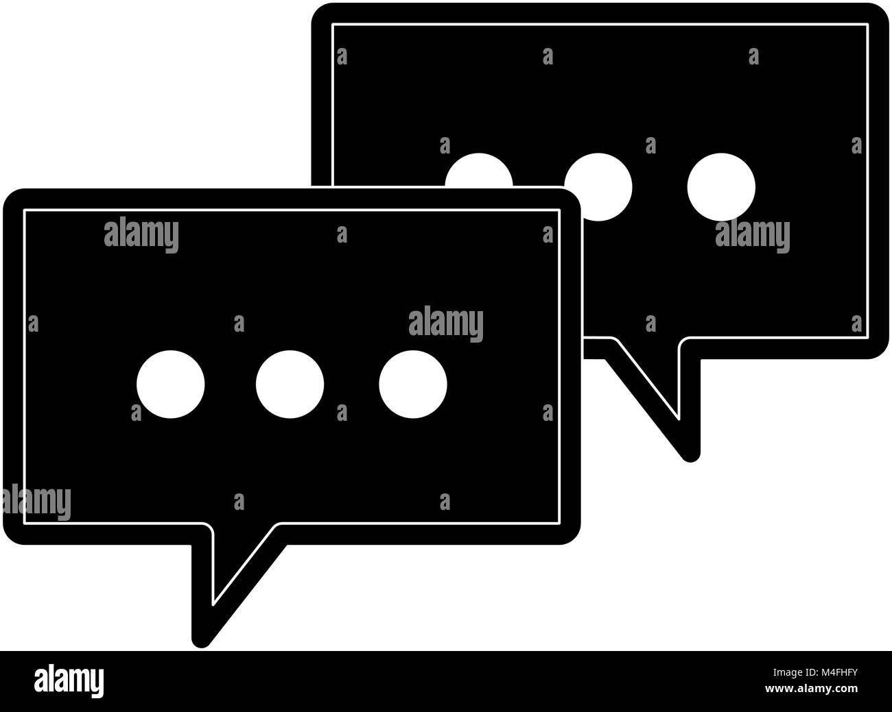 Chat bubbles isolated Stock Vector Image & Art - Alamy