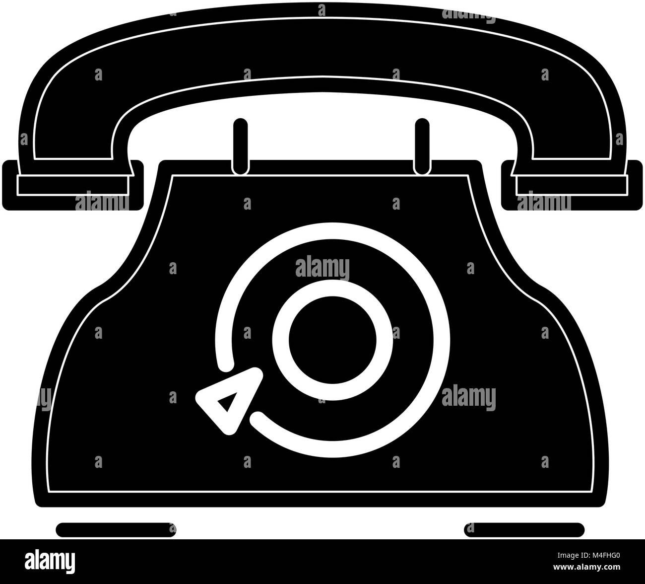 Vintage telephone symbol Stock Vector Image & Art - Alamy