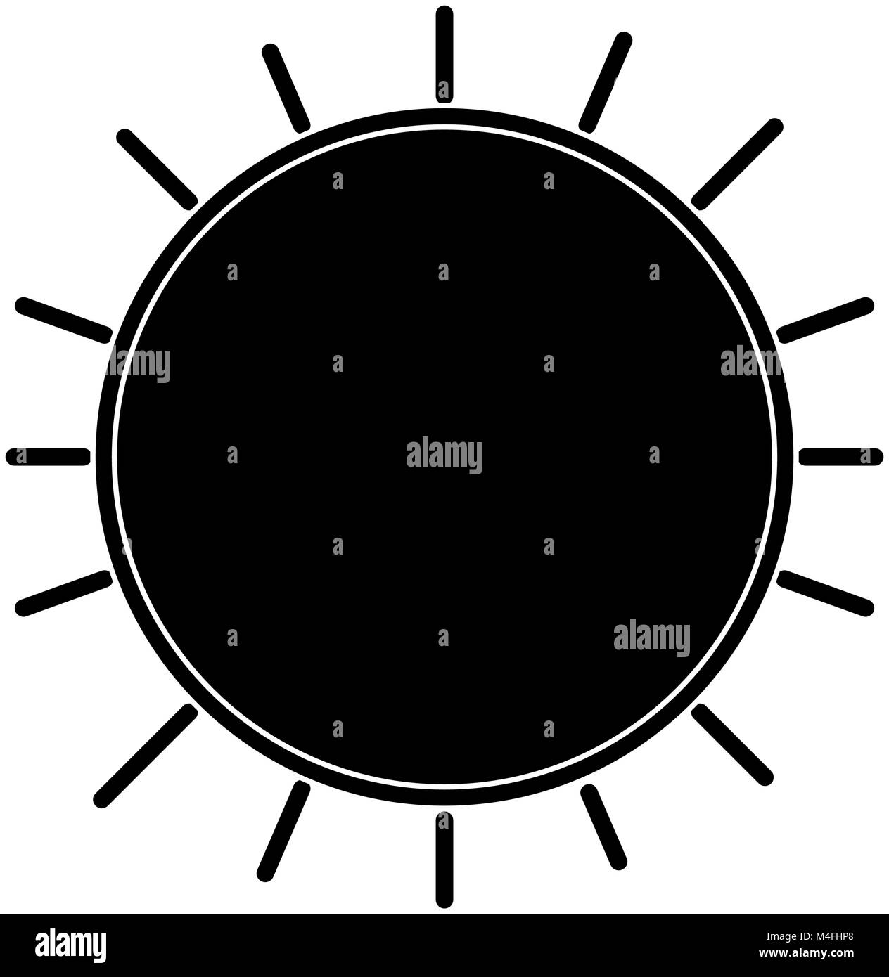Sun isolated symbol Stock Vector Image & Art - Alamy