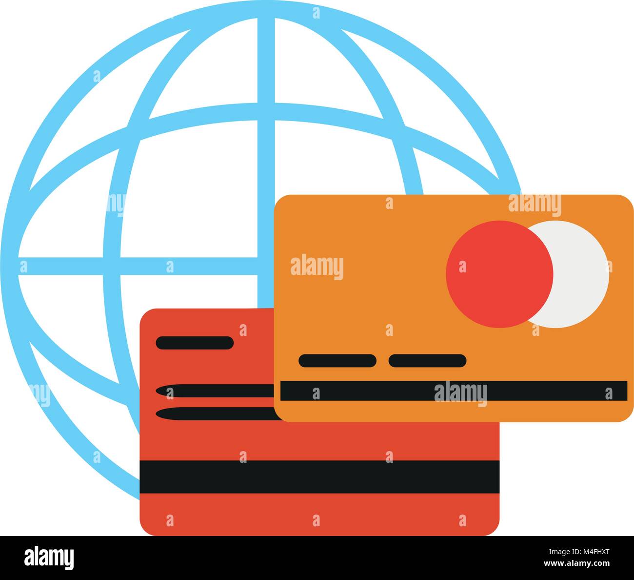 Global credit card Stock Vector Image & Art - Alamy