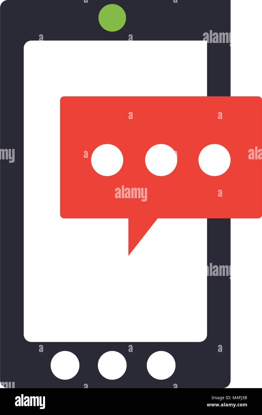 Smartphone chat bubble Stock Vector Image & Art - Alamy