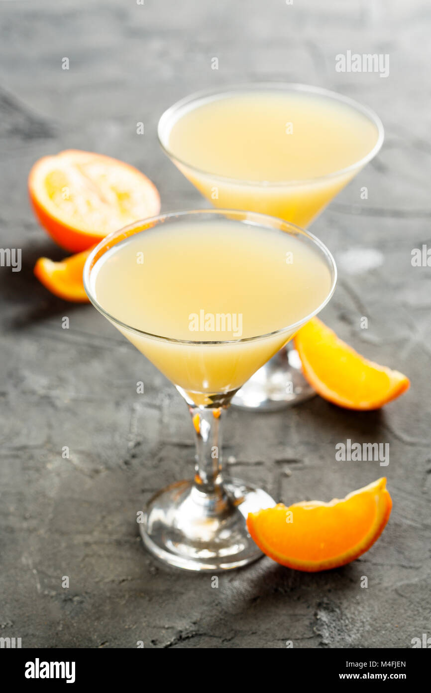 Orange and tangerine cocktail with rosemary Stock Photo - Alamy