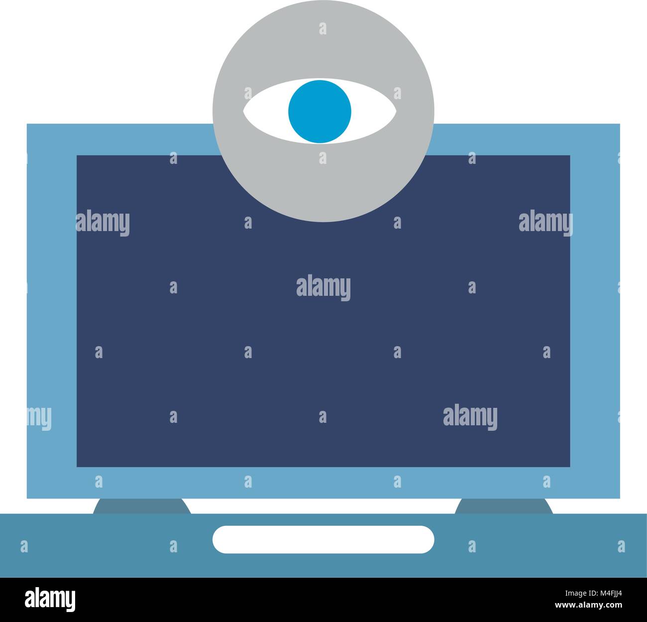Laptop biometric recognition Stock Vector Image & Art - Alamy