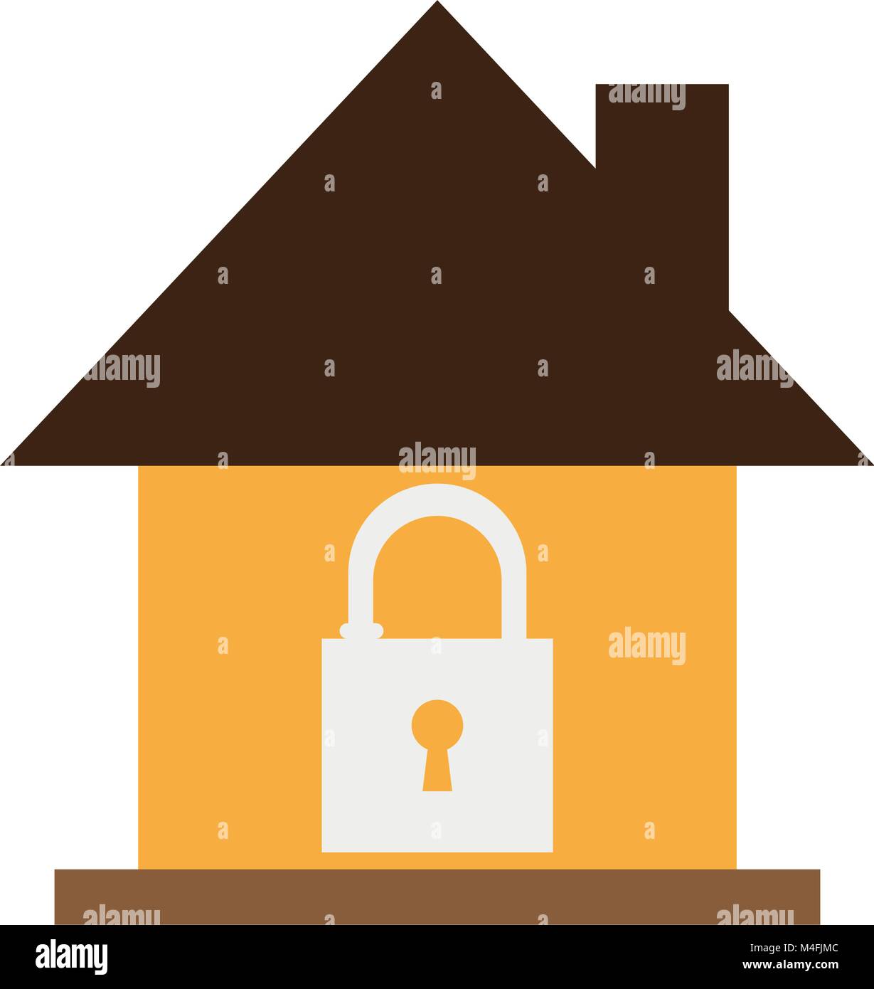 Secure house symbol Stock Vector Image & Art - Alamy