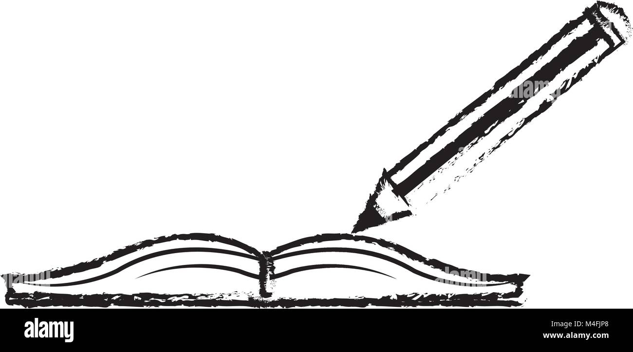 Book and pencil design Stock Vector Image & Art - Alamy