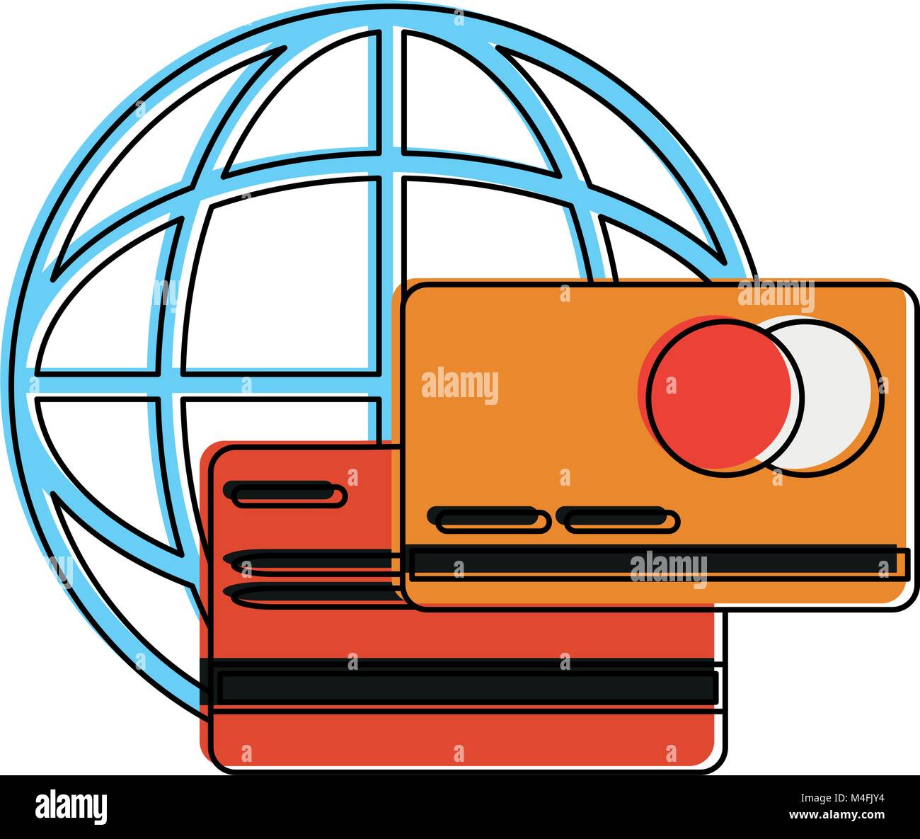Global credit card Stock Vector Image & Art - Alamy