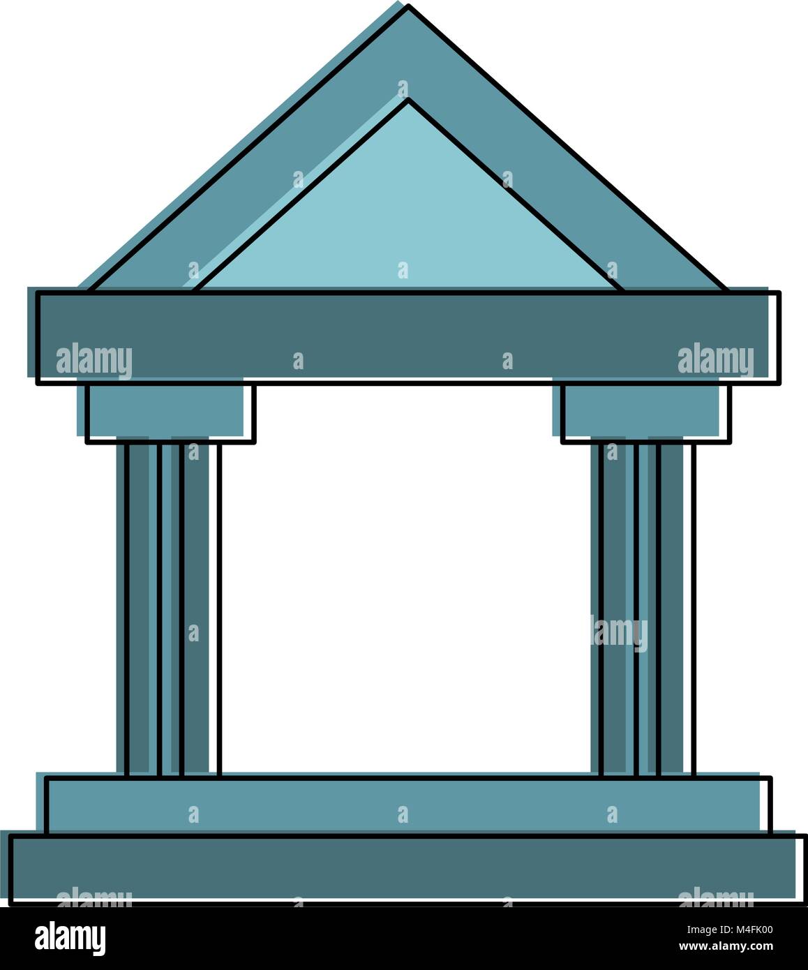 Bank building symbol Stock Vector Image & Art - Alamy