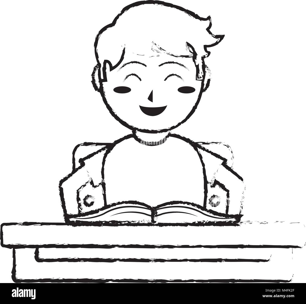 Boy and book design Stock Vector Image & Art - Alamy