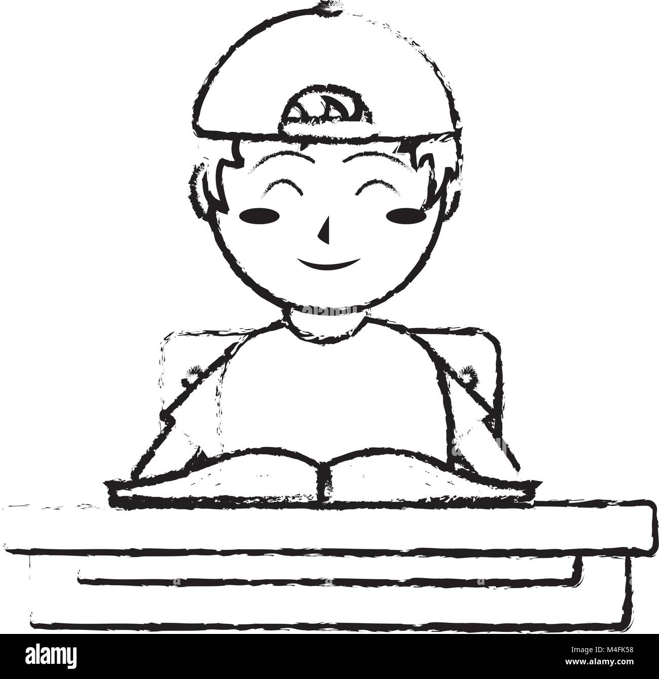 Boy and book design Stock Vector Image & Art - Alamy