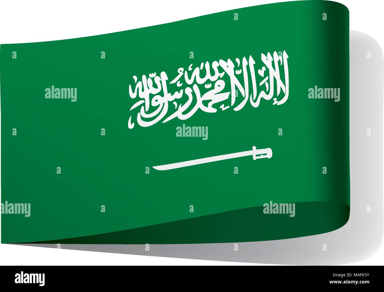 Saudi Arabia flag, vector illustration Stock Vector Image & Art - Alamy