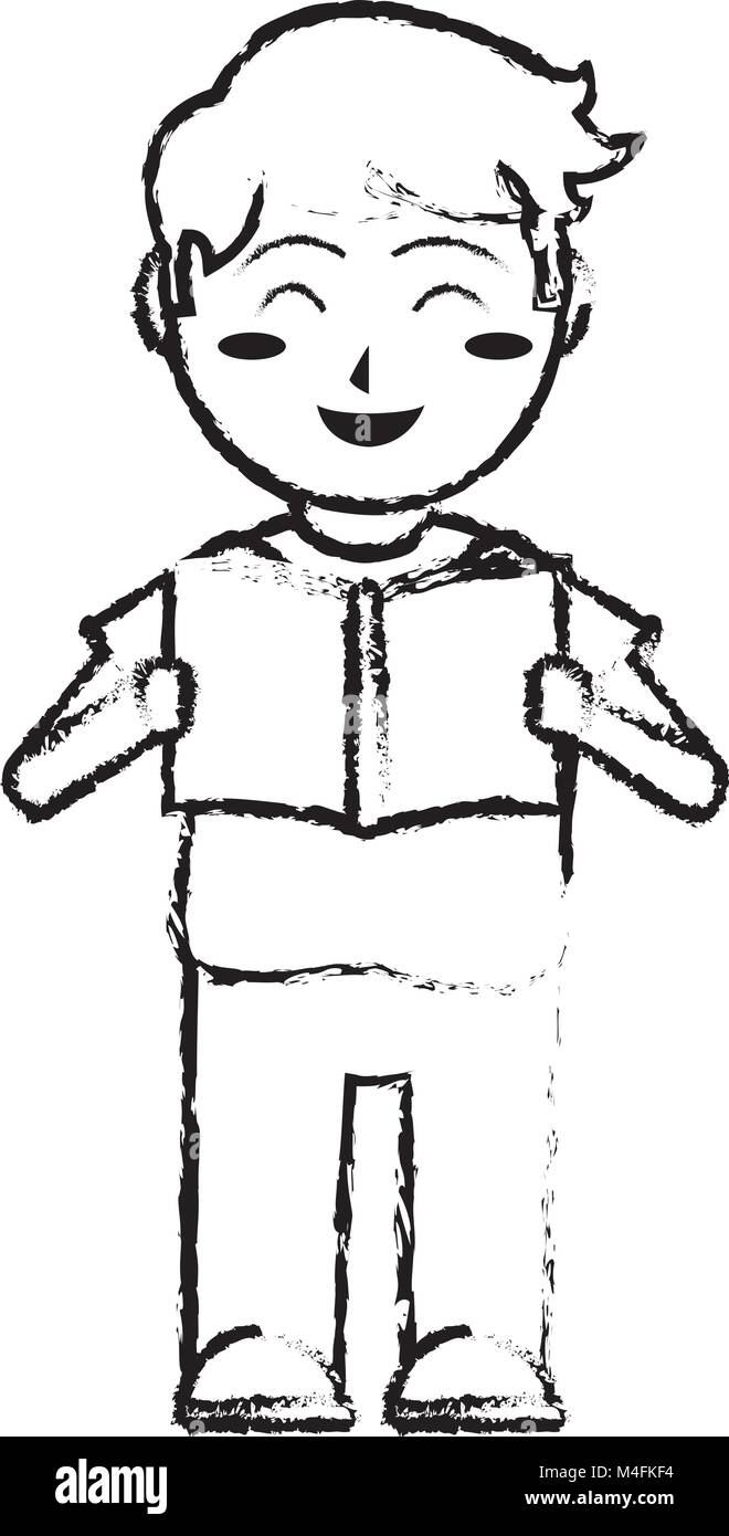 Boy and book design Stock Vector Image & Art - Alamy