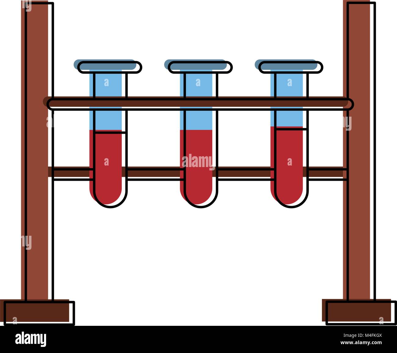 Test tubes colored liquid chemical Stock Vector Images - Alamy