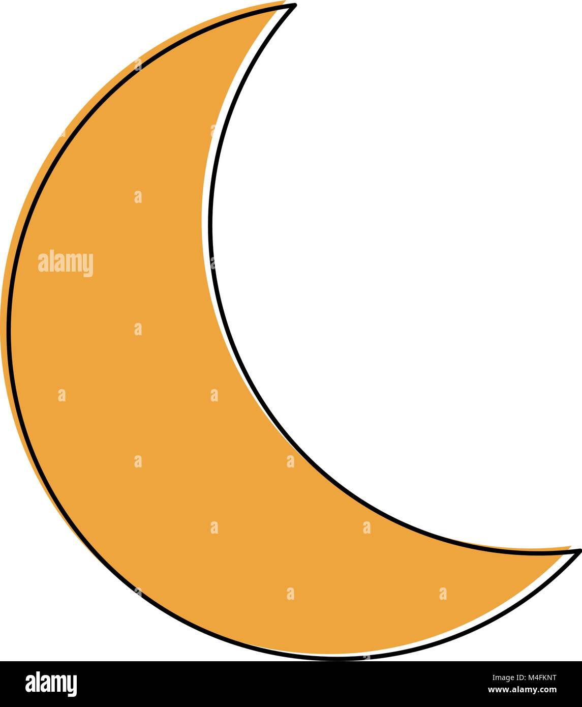 Moon quarter waning Stock Vector Image & Art - Alamy