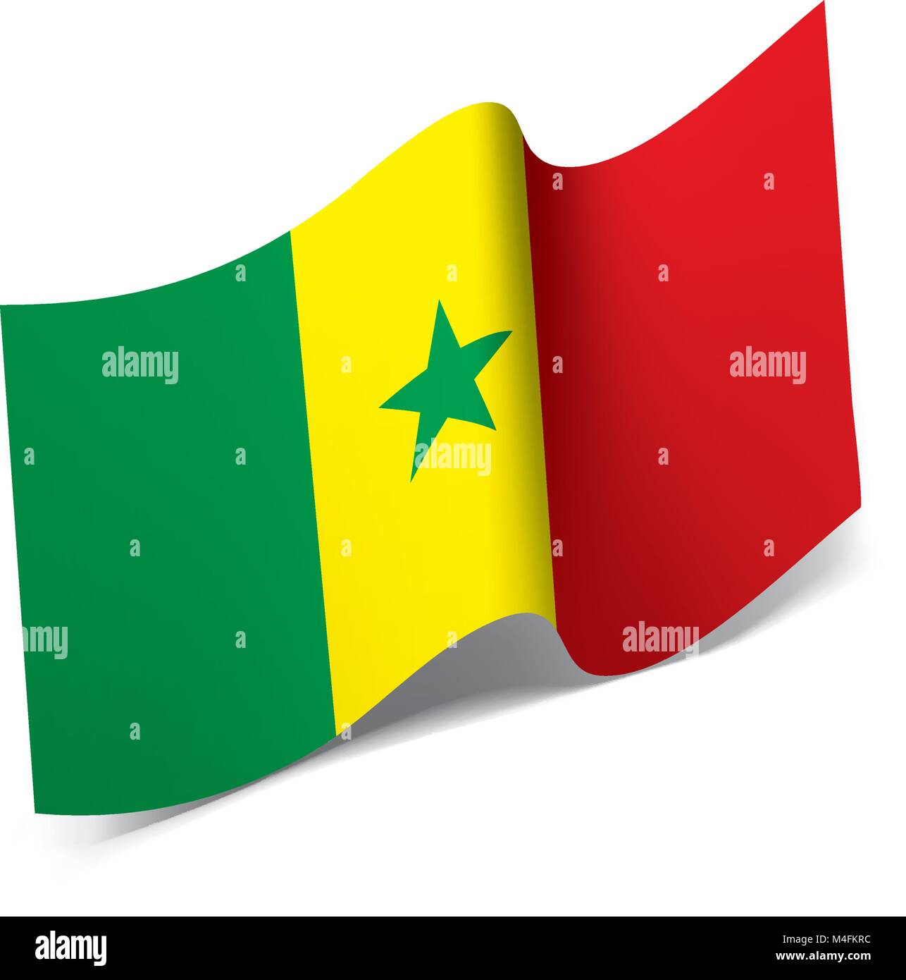 Senegal flag, vector illustration Stock Vector Image & Art - Alamy