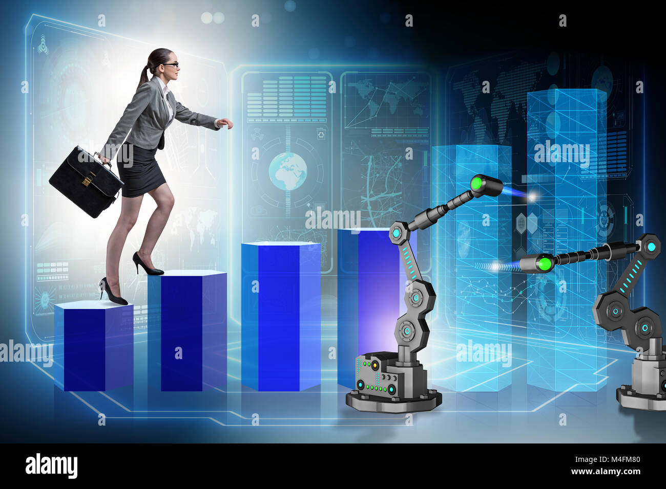 Business graphic chart going up hi-res stock photography and images - Alamy