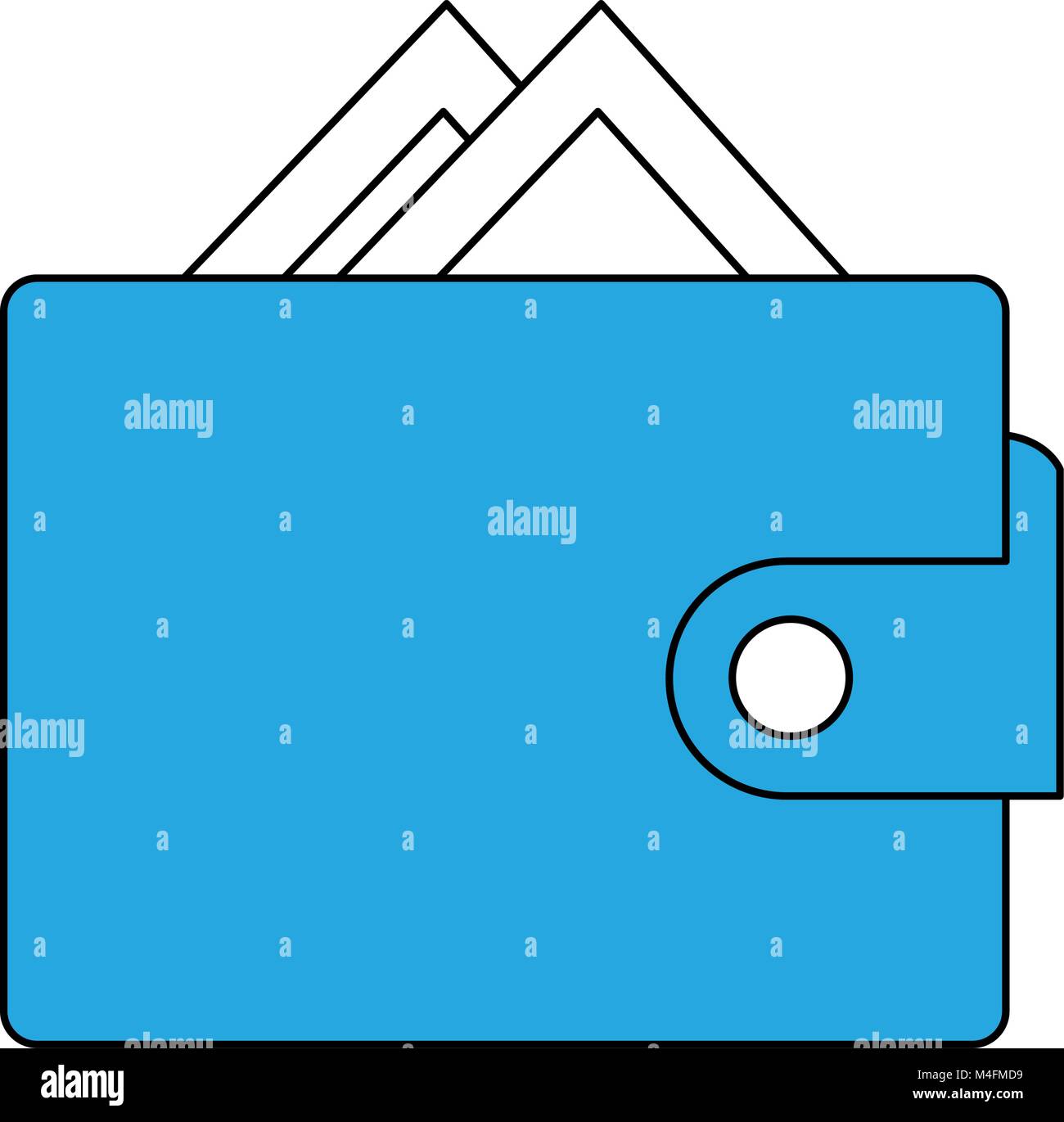 Blue purse coin in Stock Vector Images - Alamy