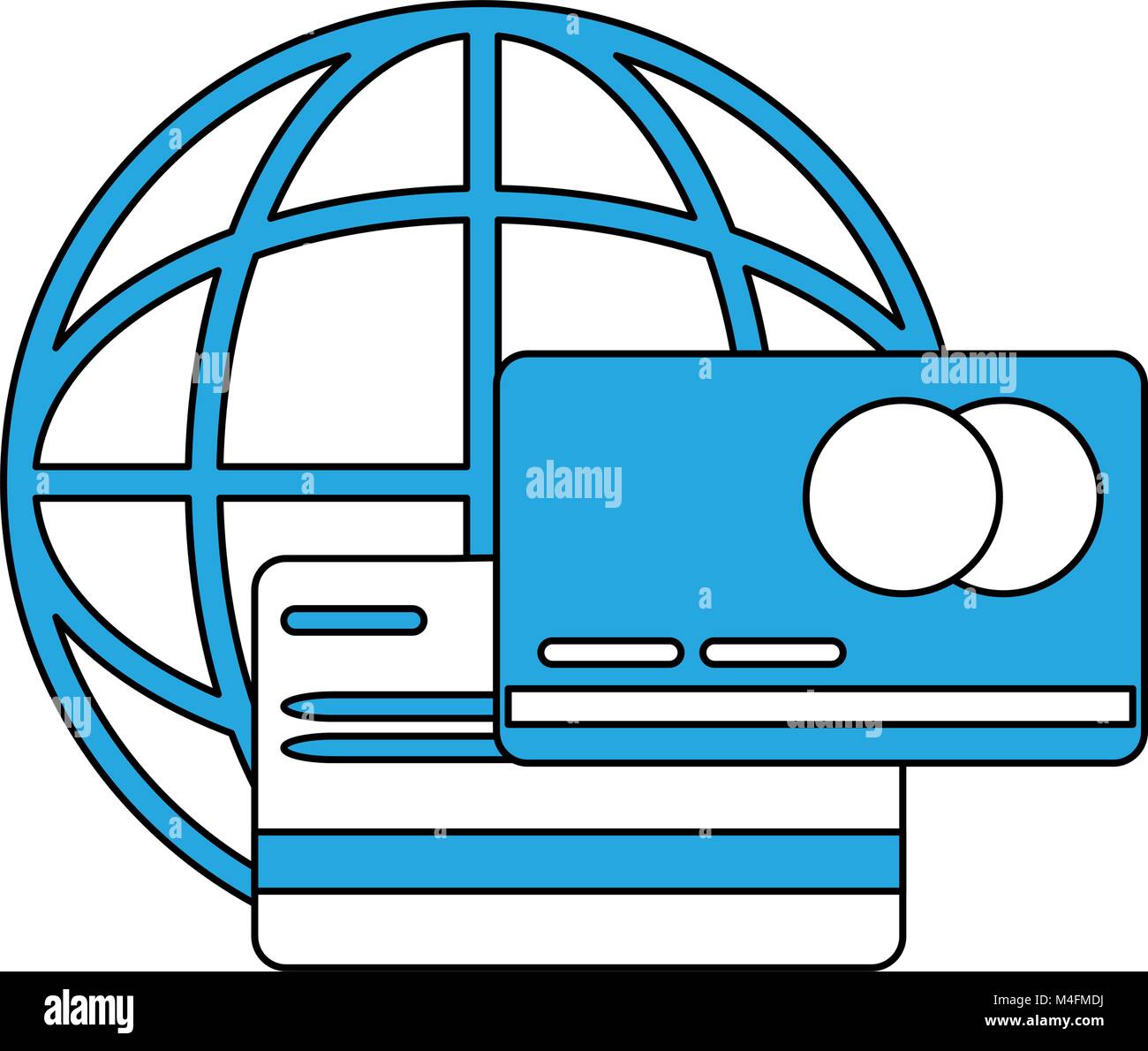 Global credit card Stock Vector Image & Art - Alamy