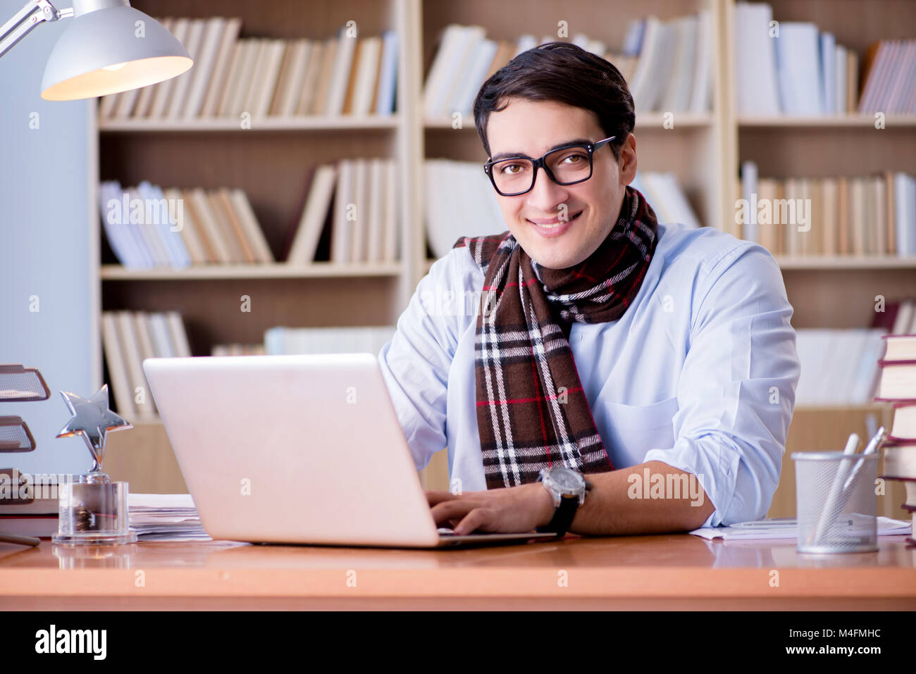 Professional handsome reporter working hi-res stock photography and ...