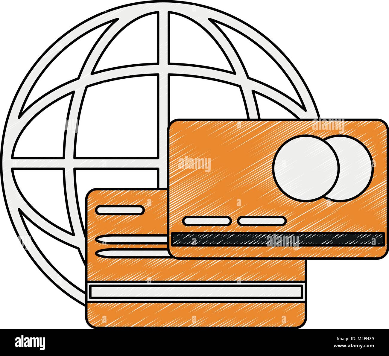 Global credit card Stock Vector Image & Art - Alamy