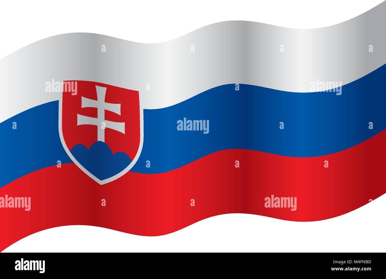 Slovakia flag, vector illustration Stock Vector Image & Art - Alamy
