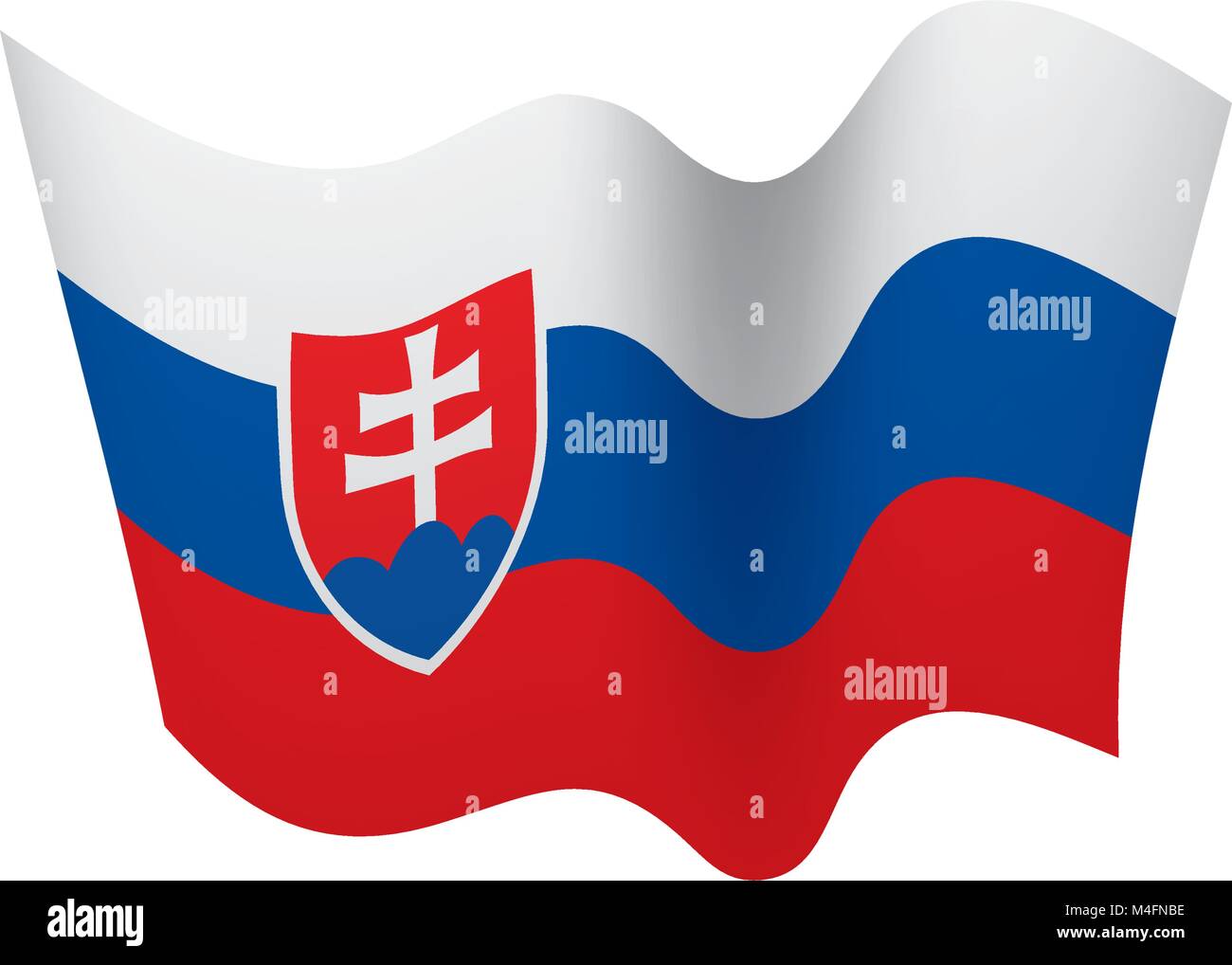 Slovakia flag, vector illustration Stock Vector Image & Art - Alamy