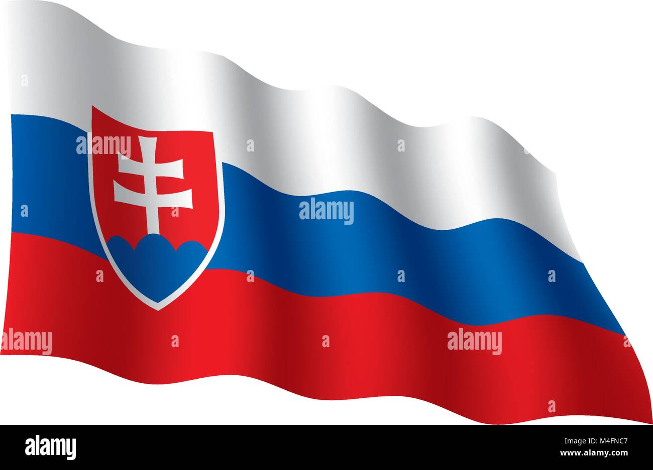 Slovakia flag, vector illustration Stock Vector Image & Art - Alamy