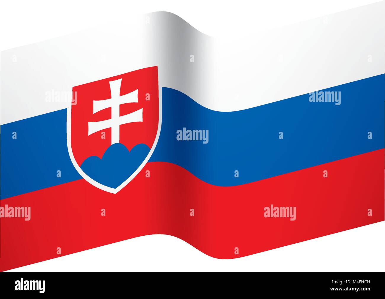 Slovakia ribbon waving flag hi-res stock photography and images - Alamy