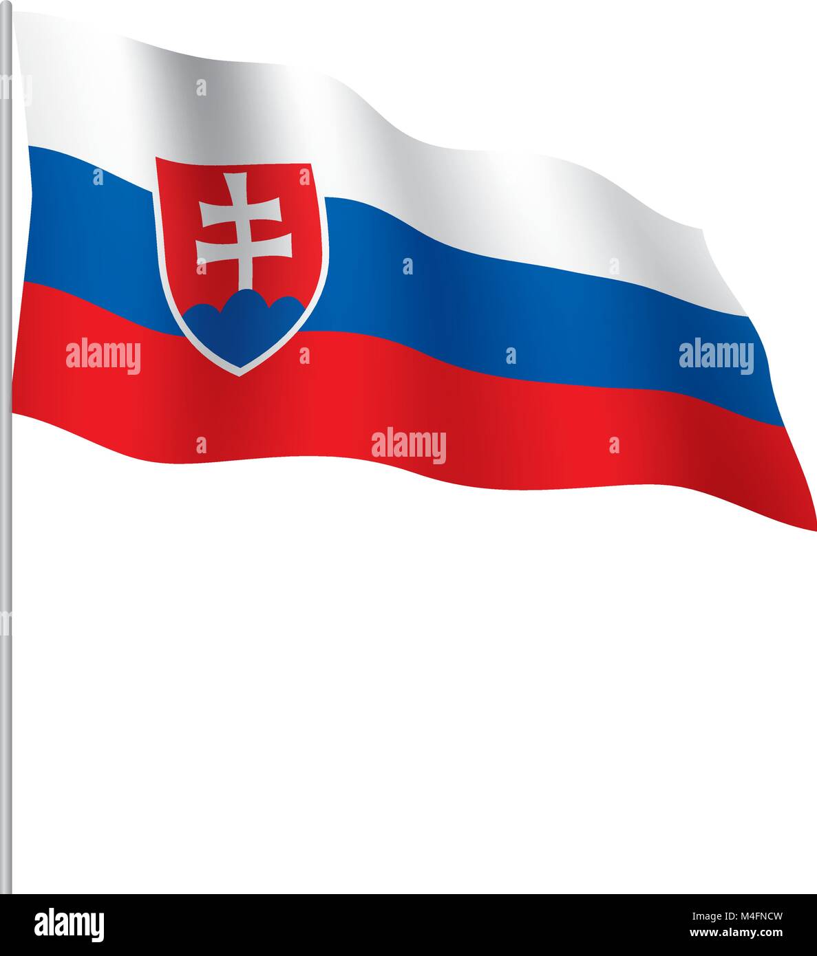 Slovakia flag, vector illustration Stock Vector Image & Art - Alamy