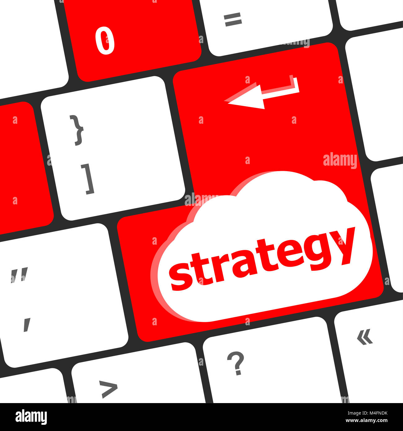 Strategy button on computer keyboard key button Stock Photo - Alamy