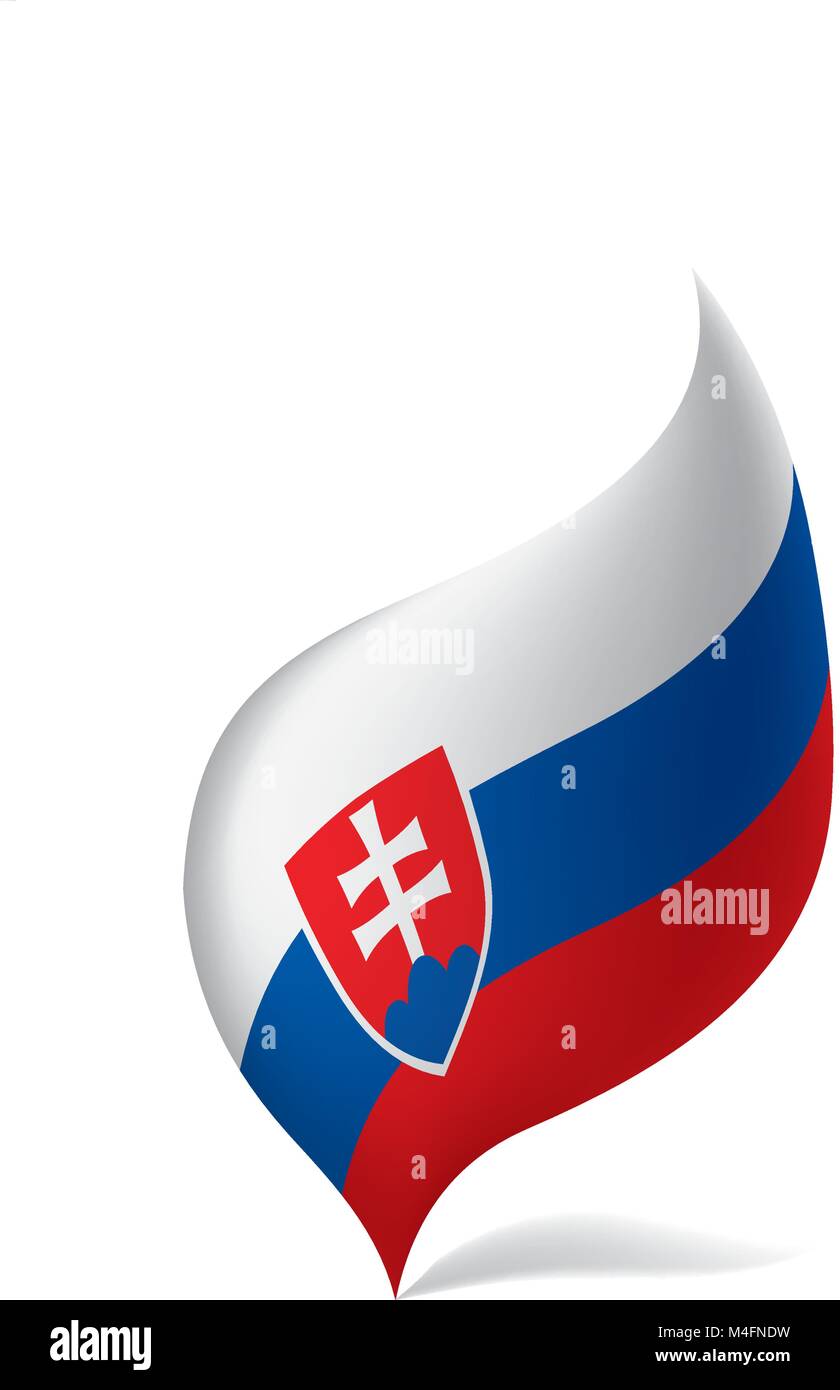 Slovakia ribbon waving flag hi-res stock photography and images - Alamy