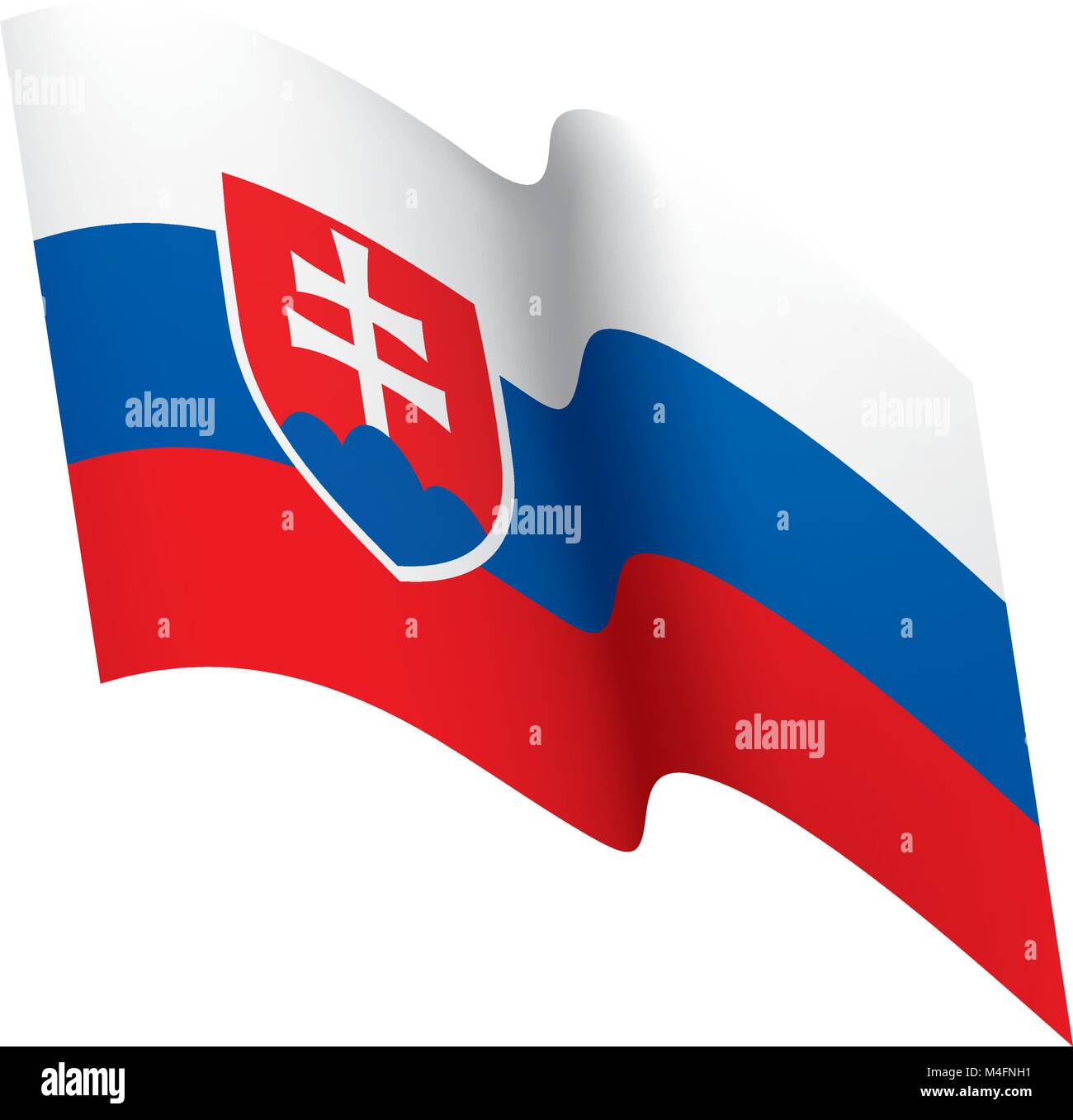 Slovakia flag, vector illustration Stock Vector Image & Art - Alamy