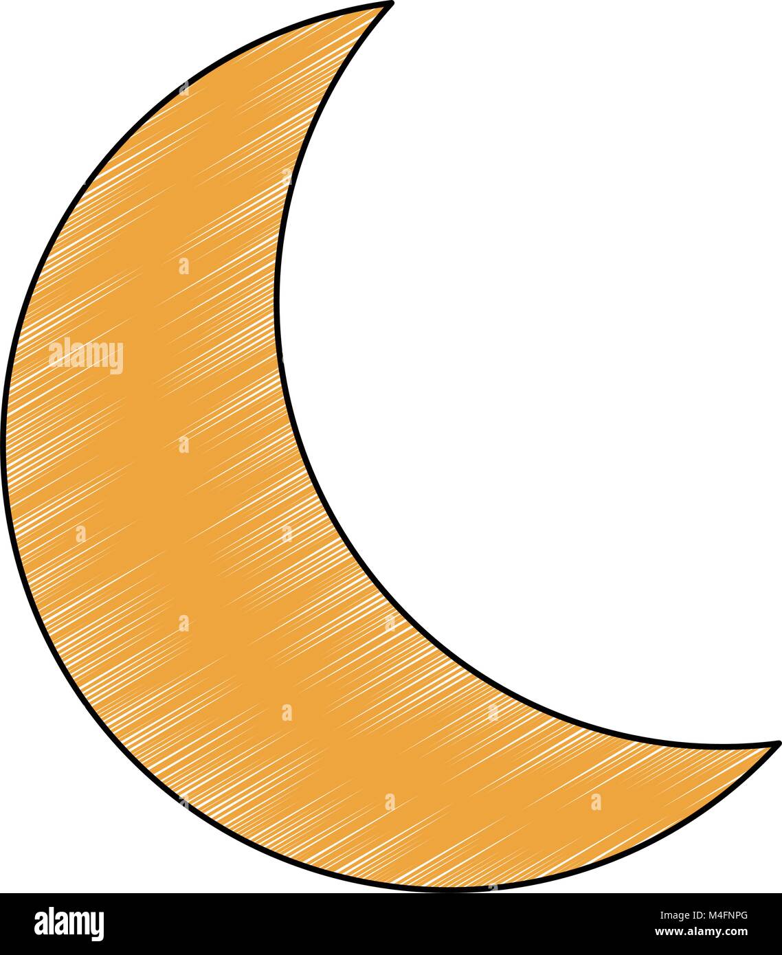 Moon quarter waning Stock Vector Image & Art - Alamy