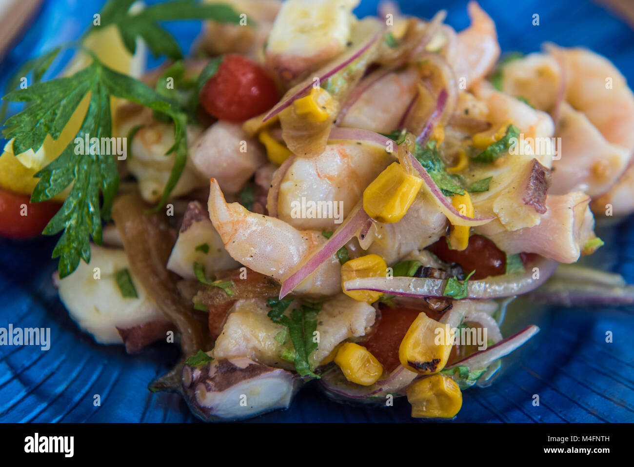 Delicious ceviche mixto mexican style Stock Photo - Alamy