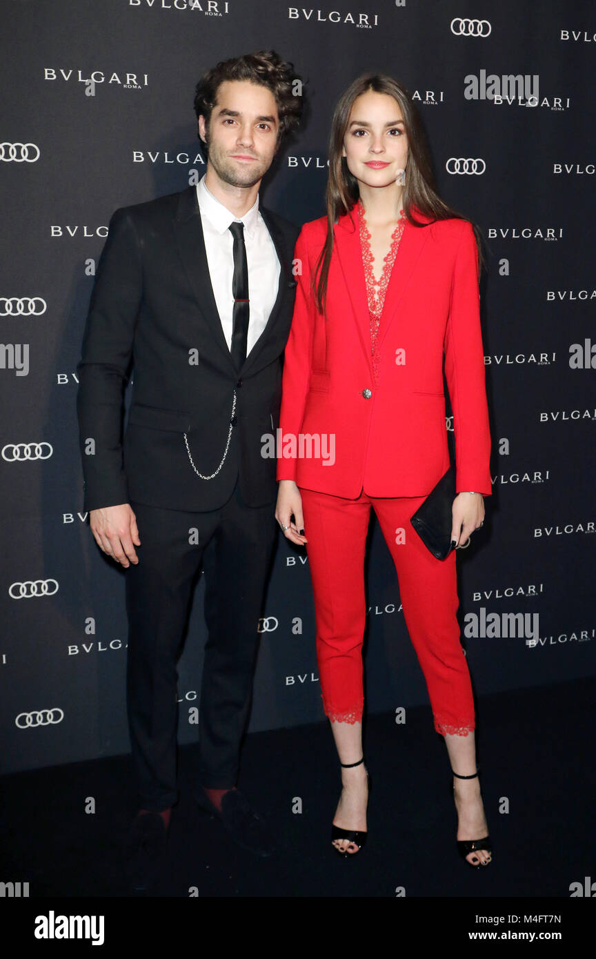 Berlin, Germany. 15th Feb, 2018. Max Befort and Luise Befort attending ...