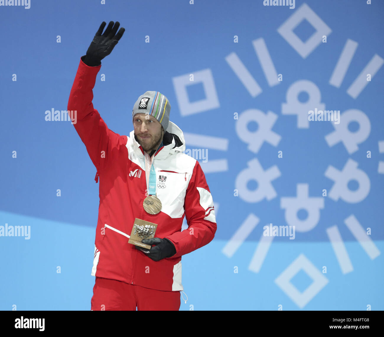 Pyeongchang. 16th Feb, 2018. Third-placed Austria's Dominik ...