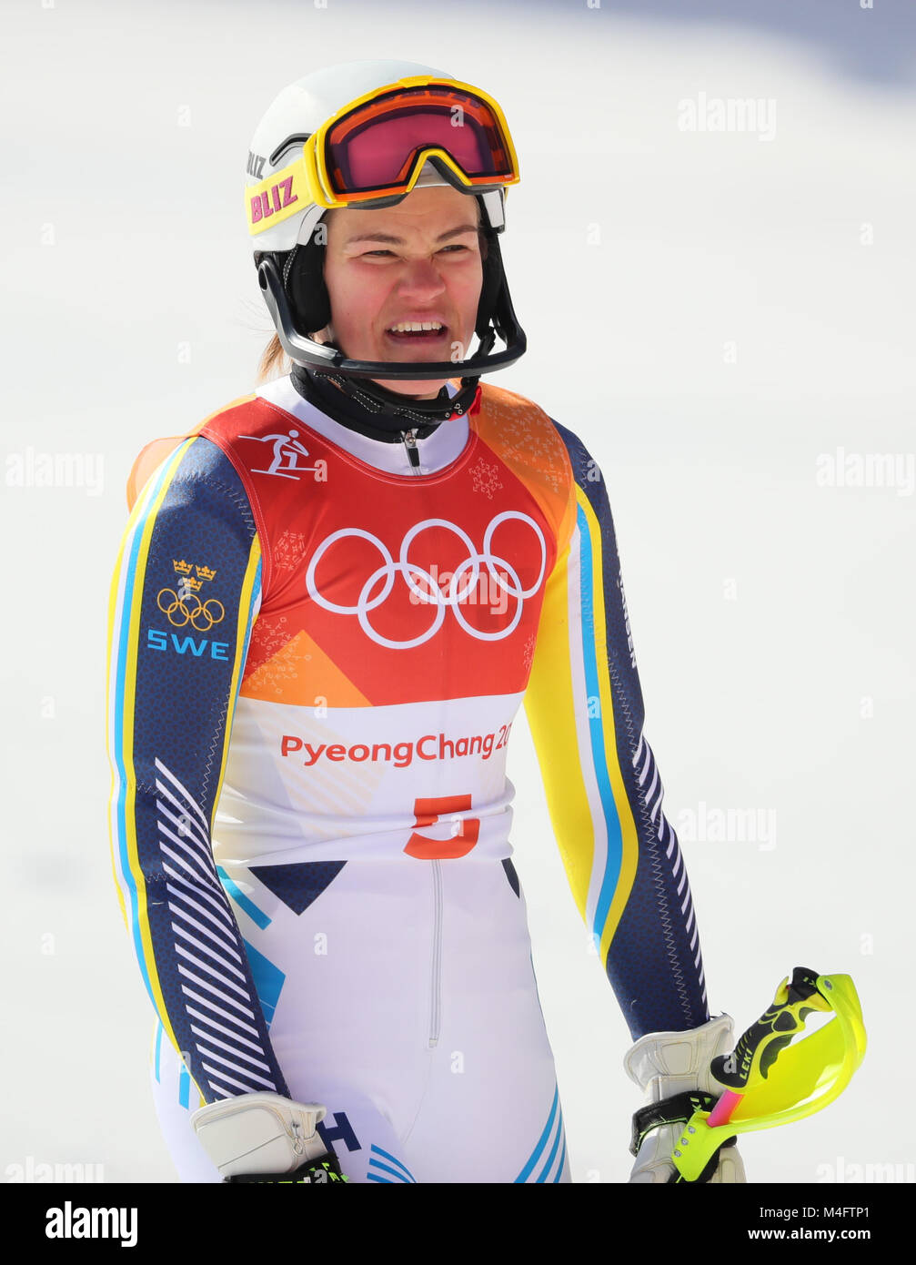 Yongpyong, South Korea. 16th Feb, 2018. Anna Swenn-Larsson of Sweden ...