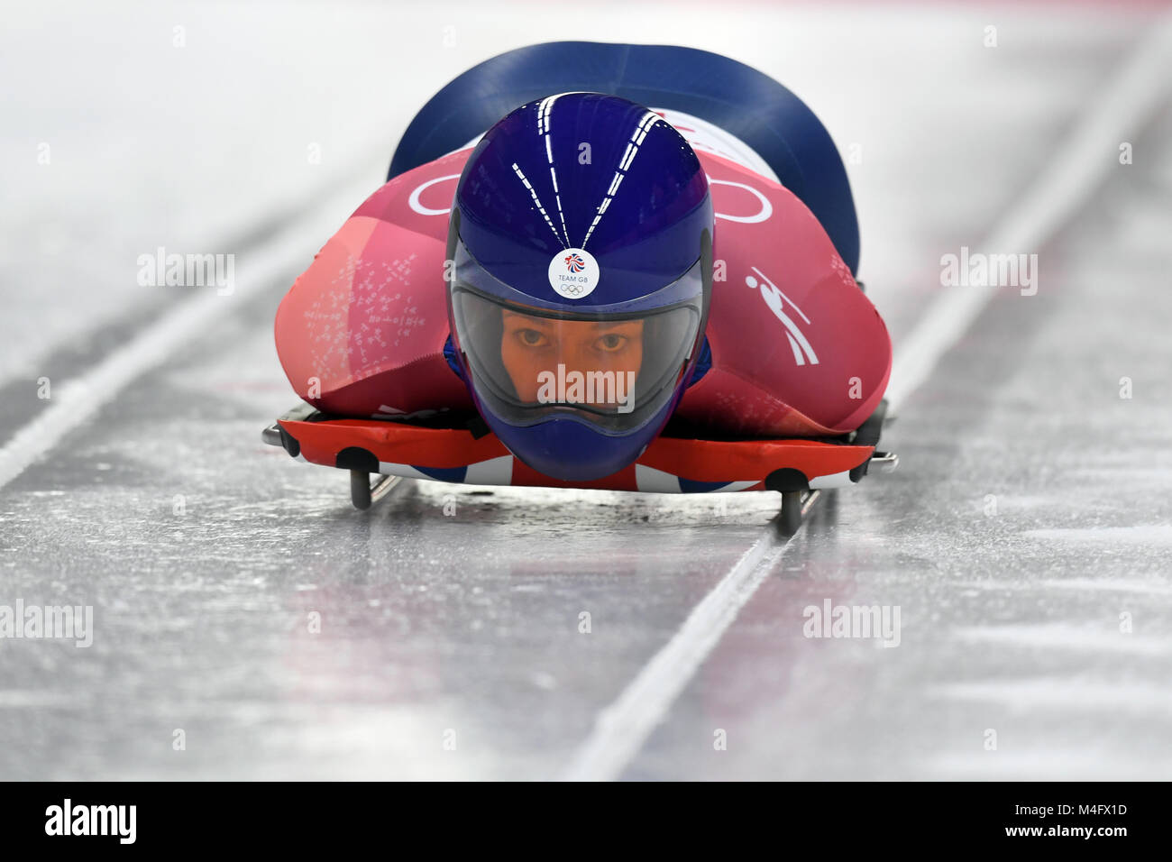 Pyeongchang, South Korea. 16th Feb, 2018. Lizzy Yarnold from the UK in ...