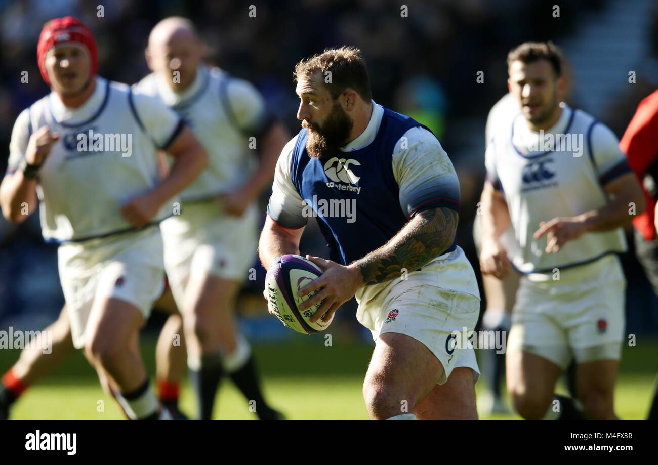 Twickenham ,London, UK. 16th February 2018. Joe Marler of England ...