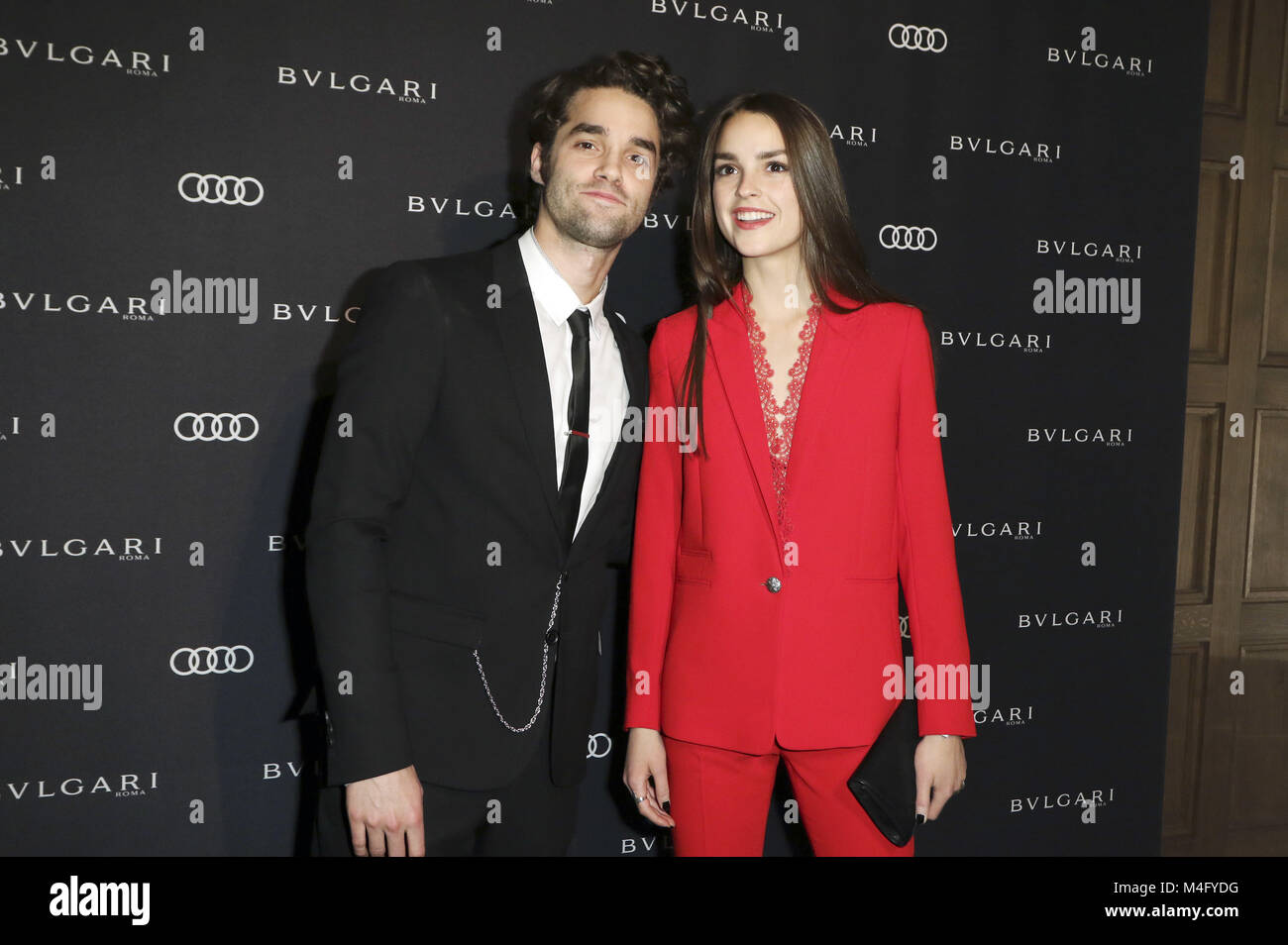 Berlin, Germany. 15th Feb, 2018. Max Befort and Luise Befort attending ...