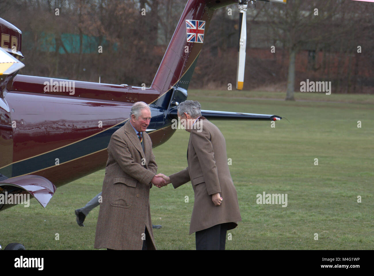 Prince charles helicopter hi-res stock photography and images - Alamy
