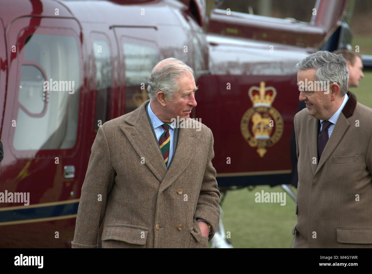 Prince charles helicopter hi-res stock photography and images - Alamy