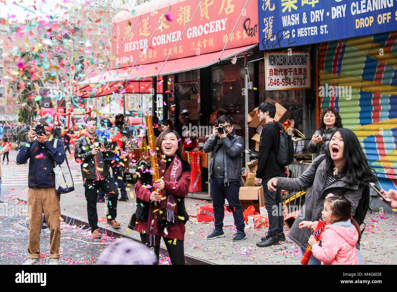 Chinatown, New York, USA. 16th Feb, 2018. A cultural festival to mark ...