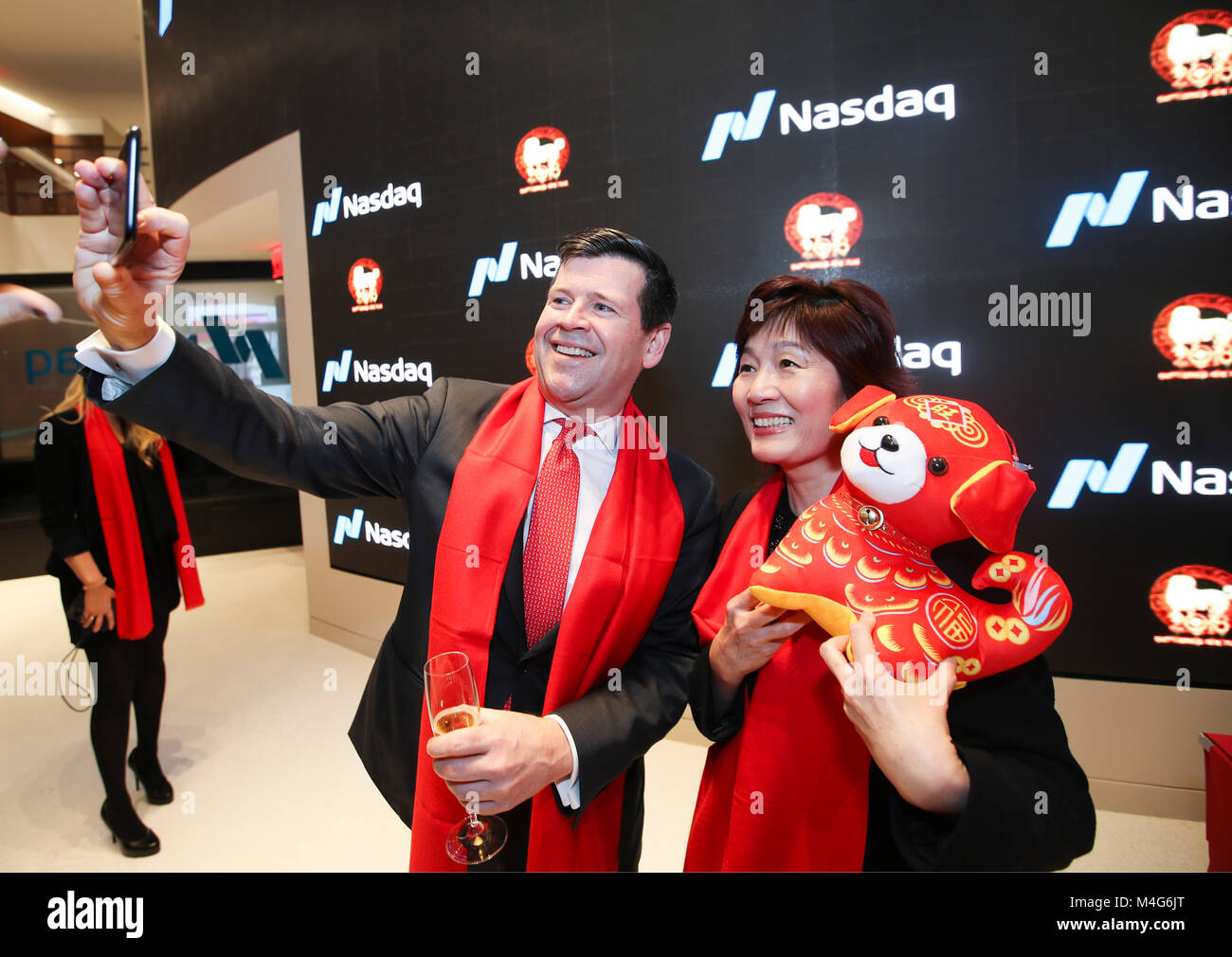 New York, USA. 16th Feb, 2018. Chinese Consul General in New York Zhang ...