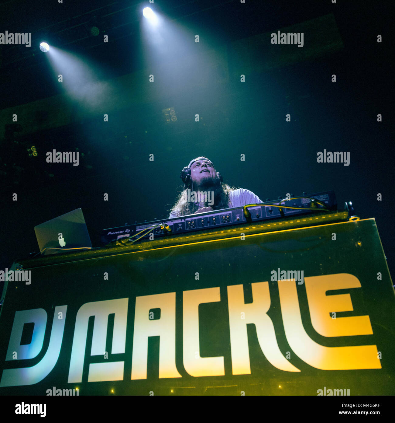Madison, Wisconsin, USA. 15th Feb, 2018. DJ MACKLE during the Falling ...