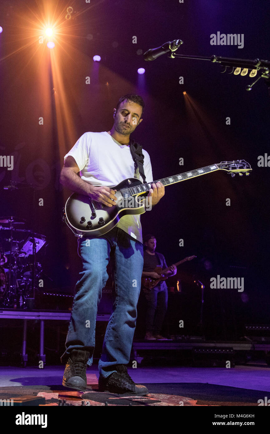 Madison, Wisconsin, USA. 15th Feb, 2018. ERIC RACHMANY of Rebelution ...