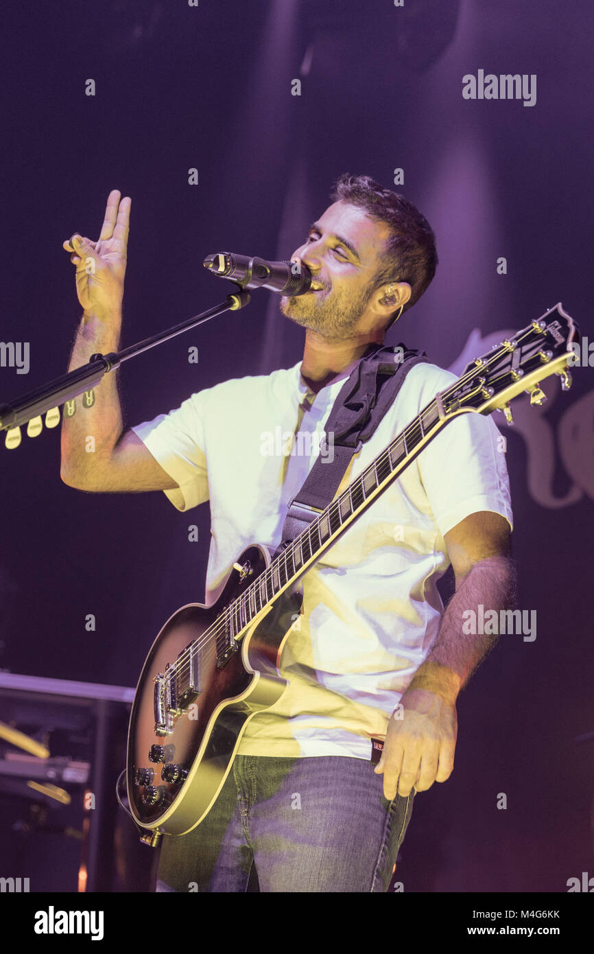 Madison, Wisconsin, USA. 15th Feb, 2018. ERIC RACHMANY of Rebelution ...