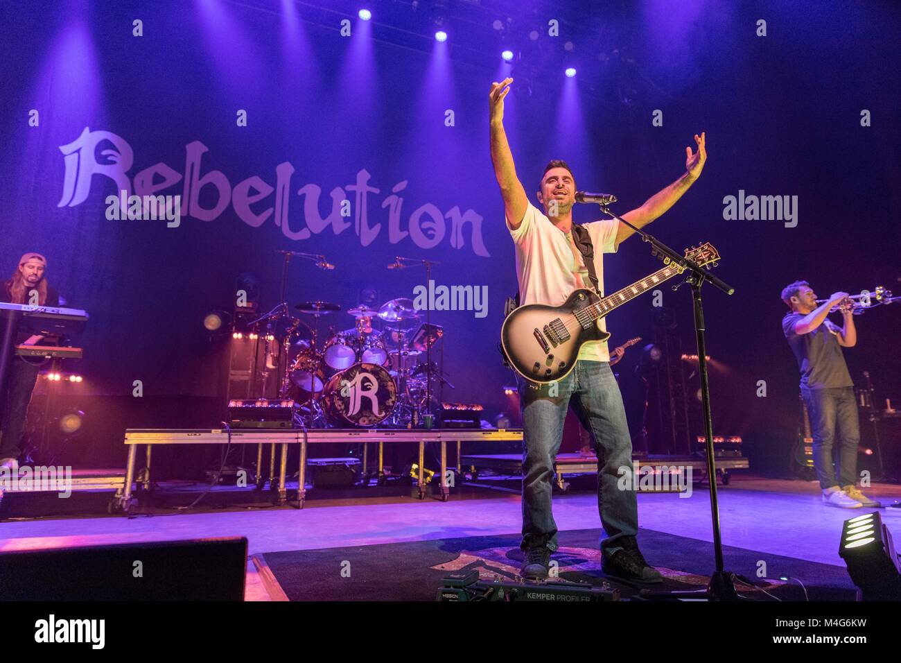 Madison, Wisconsin, USA. 15th Feb, 2018. RORY CAREY, ERIC RACHMANY and ...