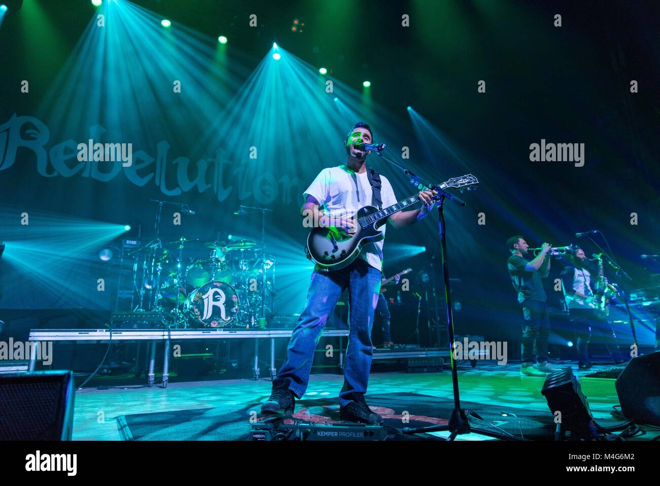 Madison, Wisconsin, USA. 15th Feb, 2018. WESLEY FINLEY, ERIC RACHMANY ...